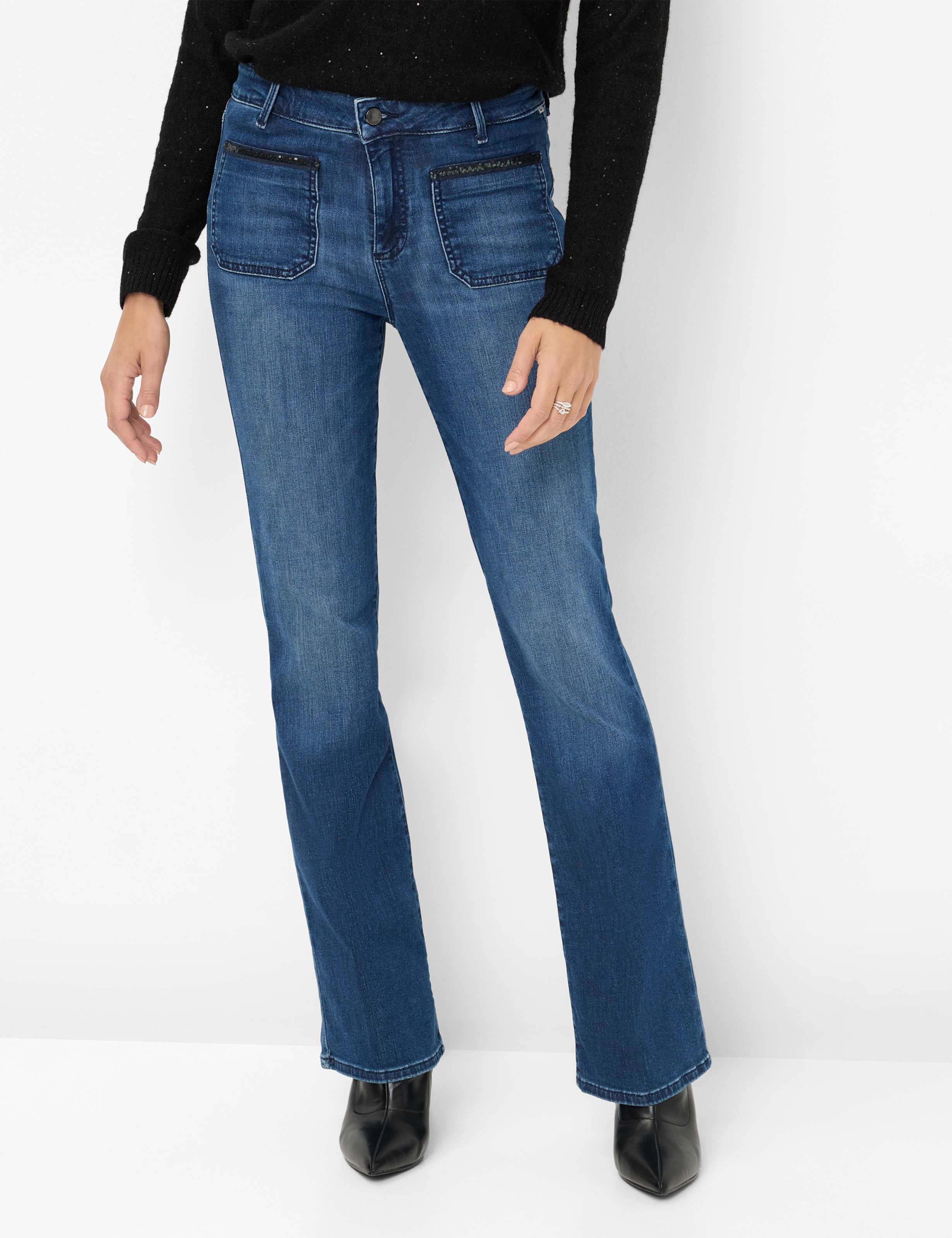 Shakira Denim Blue Bootcut Jeans | Brax – Sarah Thomson