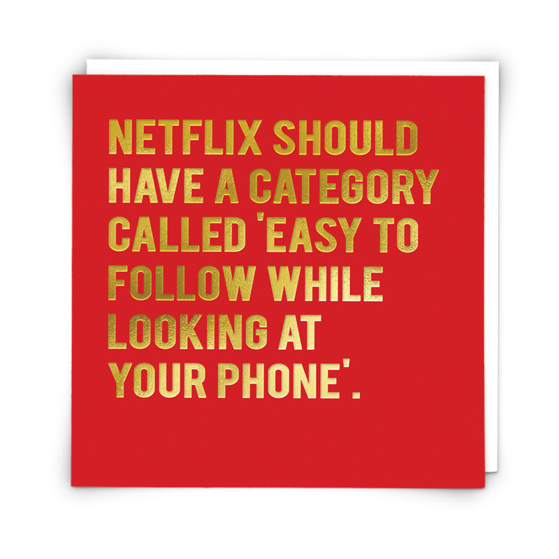 "Netflix" Card | Redback at Sarah Thomson
