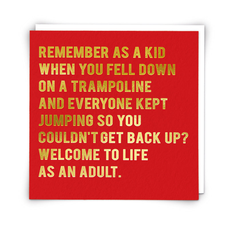 'Trampoline' Card | Redback – Sarah Thomson