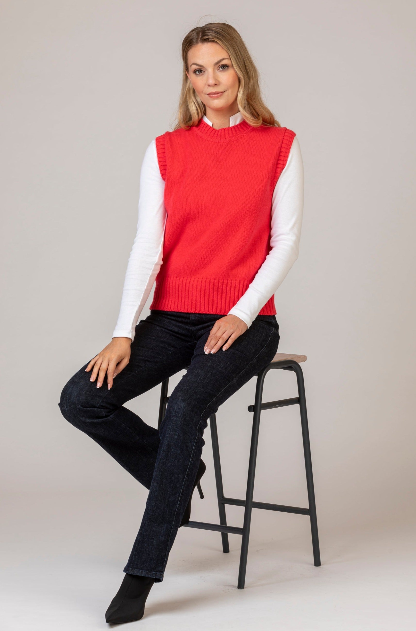 NEW Geelong Wool Tank Top | Sarah Thomson Knitwear
